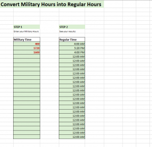 24 Hour Military Time Chart Printable - Calypso Tree