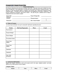 Free 14 Plus Amazing Project Plan Template & Example - Calypso Tree