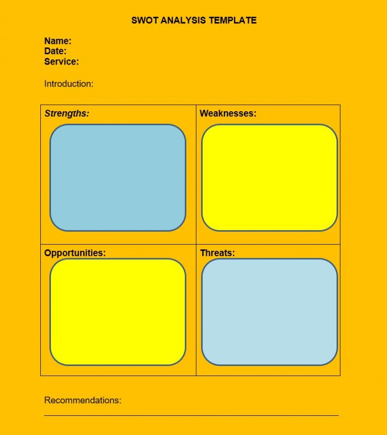 20 Example Of SWOT Analysis Templates - Calypso Tree