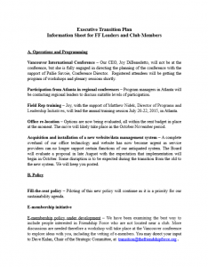 15 Plus Amazing Transition Plan Templates - Calypso Tree