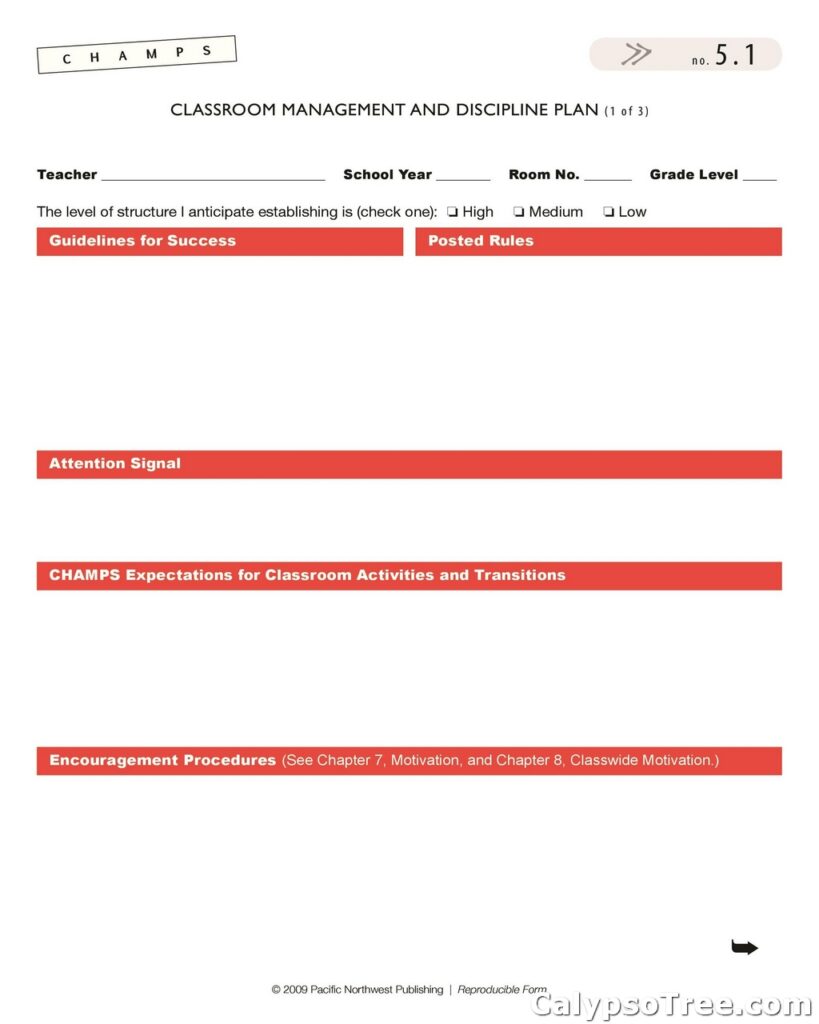 40+ Best Classroom Management Plan Template For Teaching And Learning ...