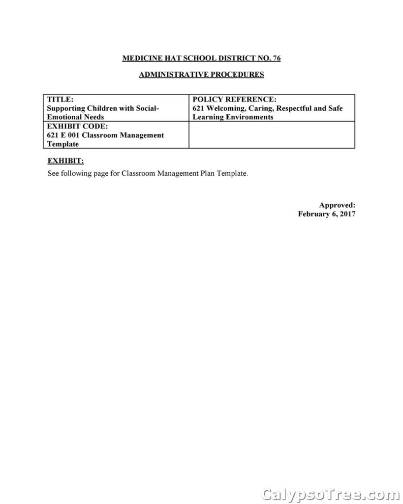 40+ Best Classroom Management Plan Template For Teaching And Learning ...