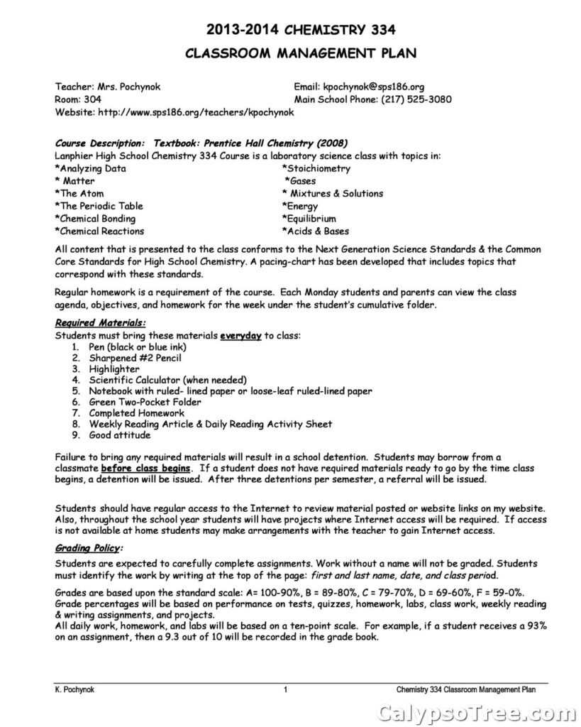 40+ Best Classroom Management Plan Template For Teaching And Learning ...