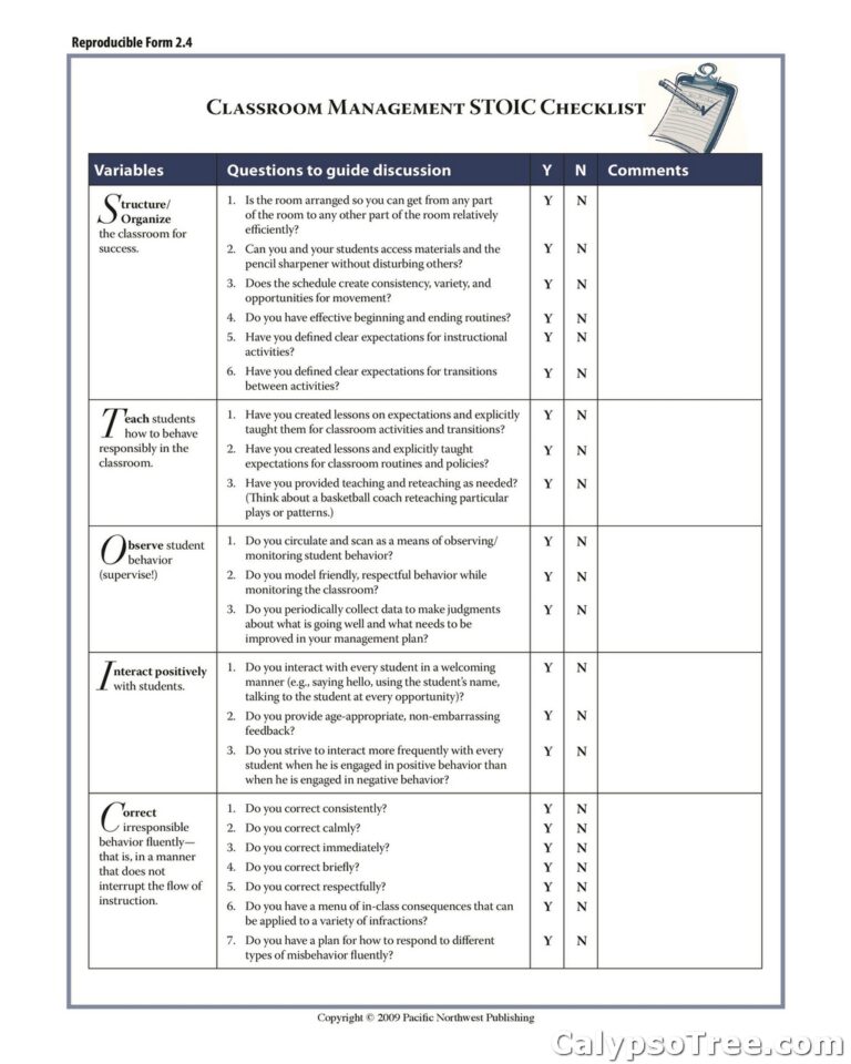 40+ Best Classroom Management Plan Template For Teaching And Learning ...