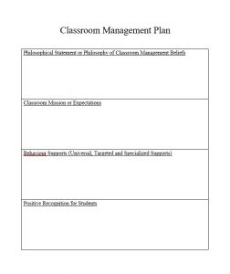 40+ Best Classroom Management Plan Template For Teaching And Learning ...