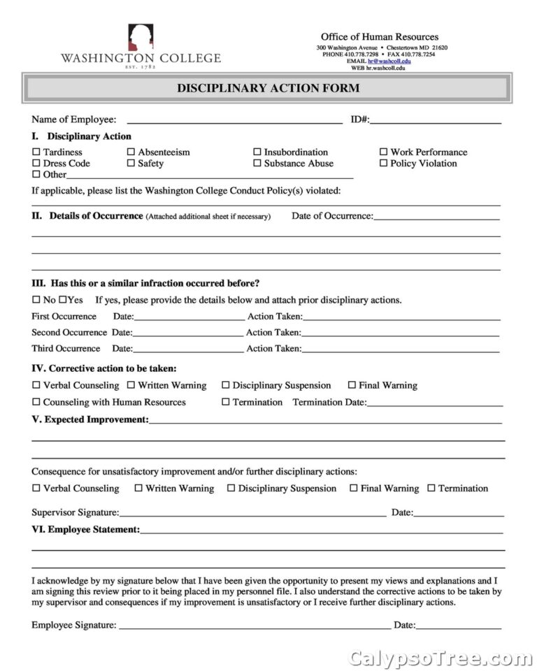 50 Simple Employee Write Up Form: Why You Use It And How To Write It ...