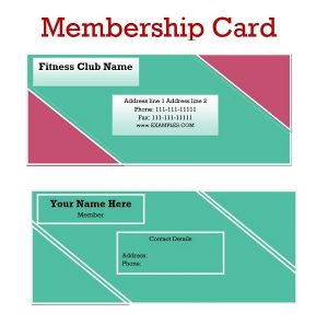 10 Amazing Membership Card Design (Free Example & Template) - Calypso Tree