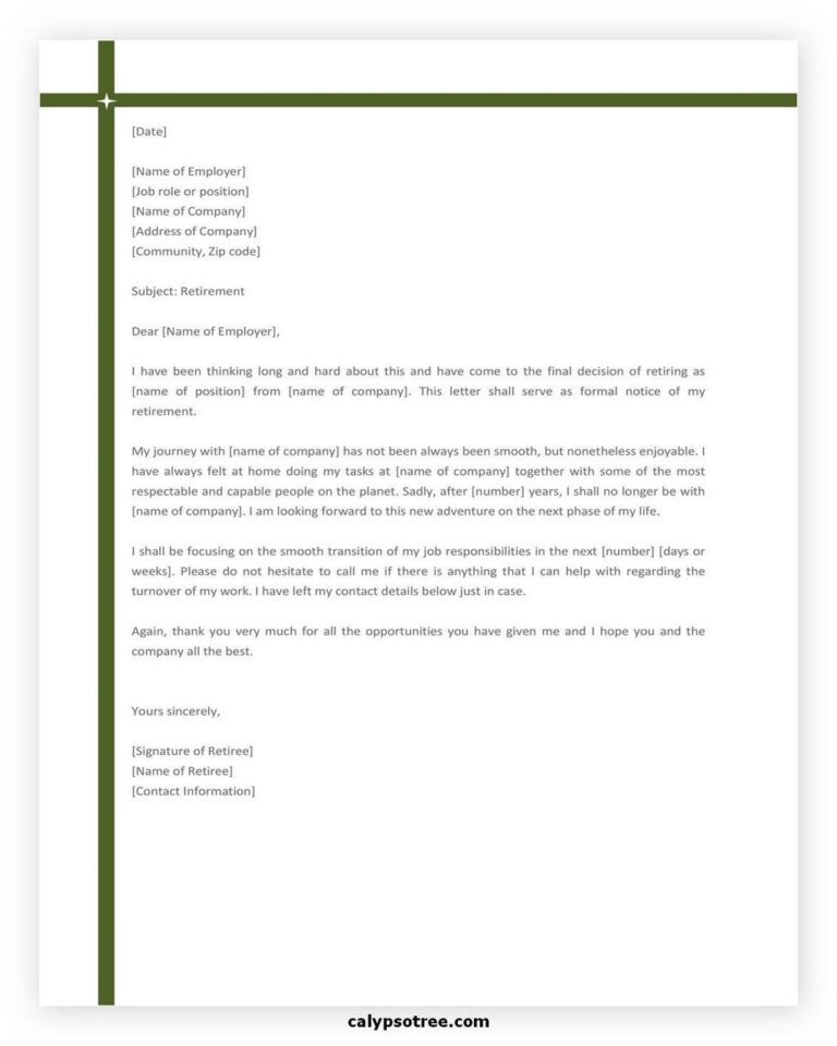 40 Amazing Retirement Announcement Emails & Letters (Free Template ...