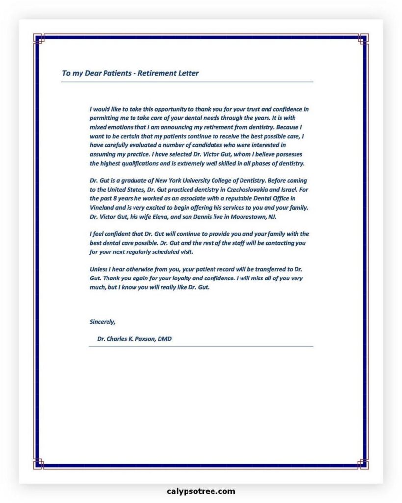 40 Amazing Retirement Announcement Emails & Letters (Free Template ...