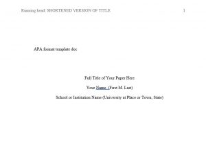 8 Free Apa Format Template – Calypso Tree