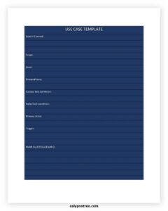 30 Free Use Case Templates: Realizing Your Actions - Calypso Tree