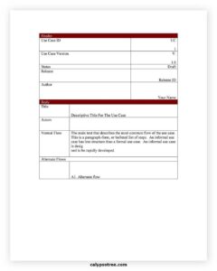 30 Free Use Case Templates: Realizing Your Actions - Calypso Tree