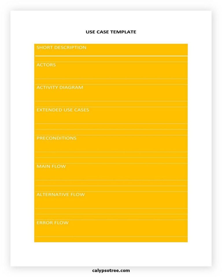 30 Free Use Case Templates: Realizing Your Actions - Calypso Tree