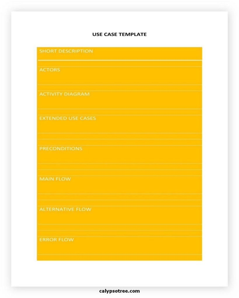 30 Free Use Case Templates: Realizing Your Actions - Calypso Tree