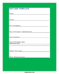 30 Free Use Case Templates: Realizing Your Actions - Calypso Tree