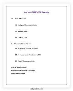 30 Free Use Case Templates: Realizing Your Actions - Calypso Tree