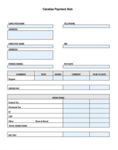 Simple Pay Stub Template In Running A Business (10+ Free) - Calypso Tree