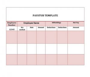 Simple Pay Stub Template In Running A Business (10+ Free) - Calypso Tree
